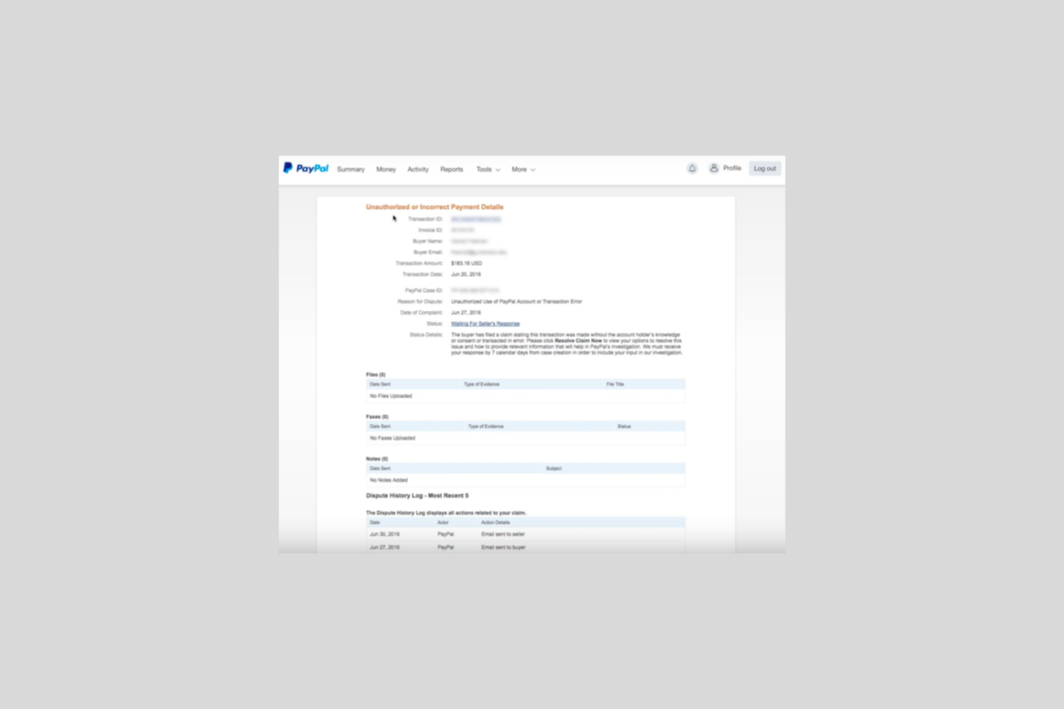 Disputes & Chargebacks in the PayPal Resolution Center | Sift