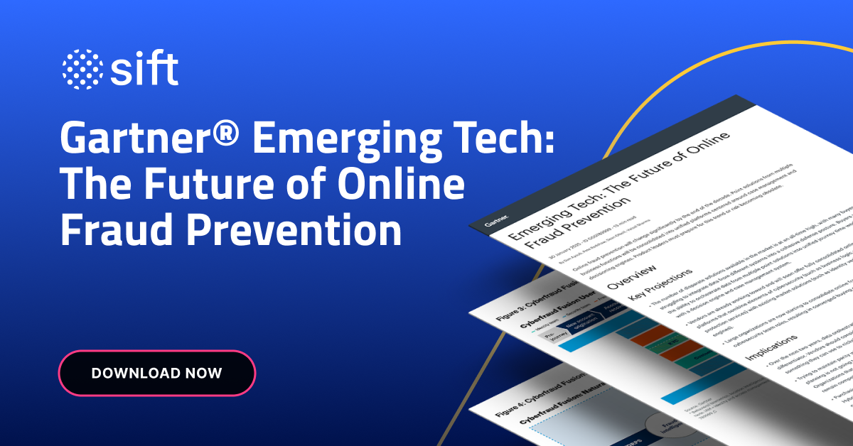 Gartner® Emerging Tech: The Future of Online Fraud Prevention - Sift